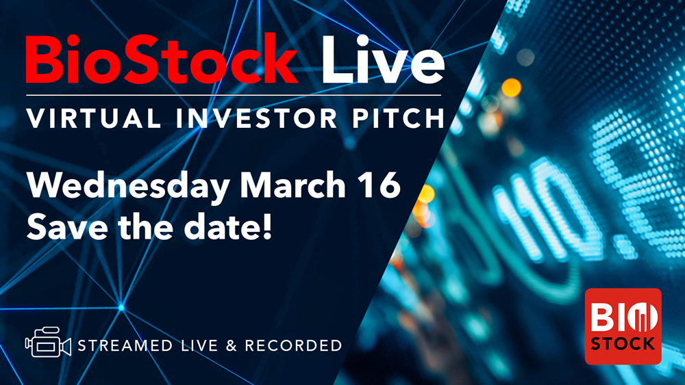 BioStock Investor Meeting March 16 - Biostock